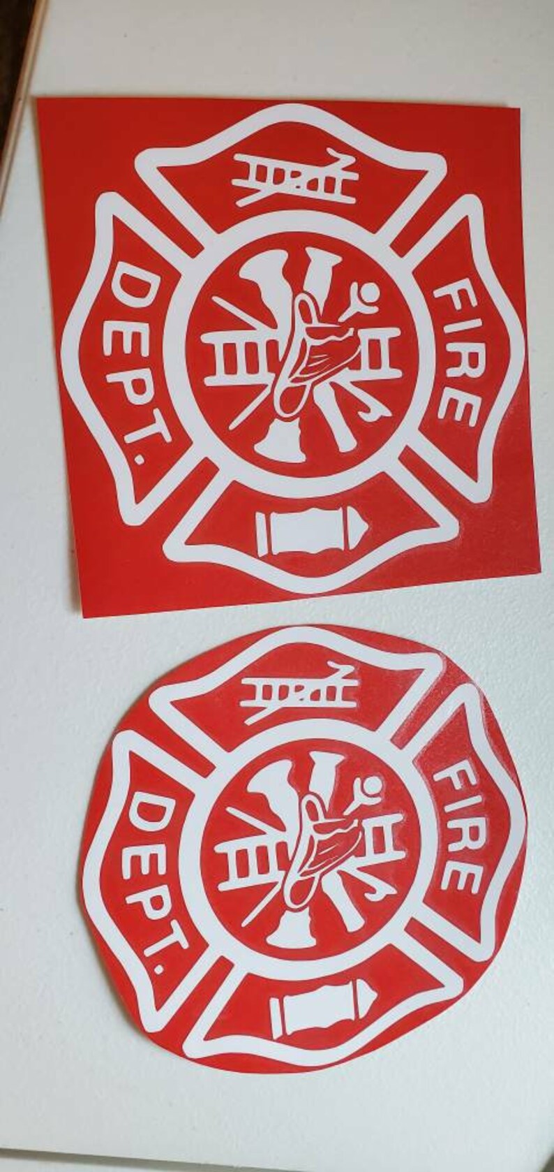 Firefighter FIRE DEPT decal sticker for car truck | Etsy