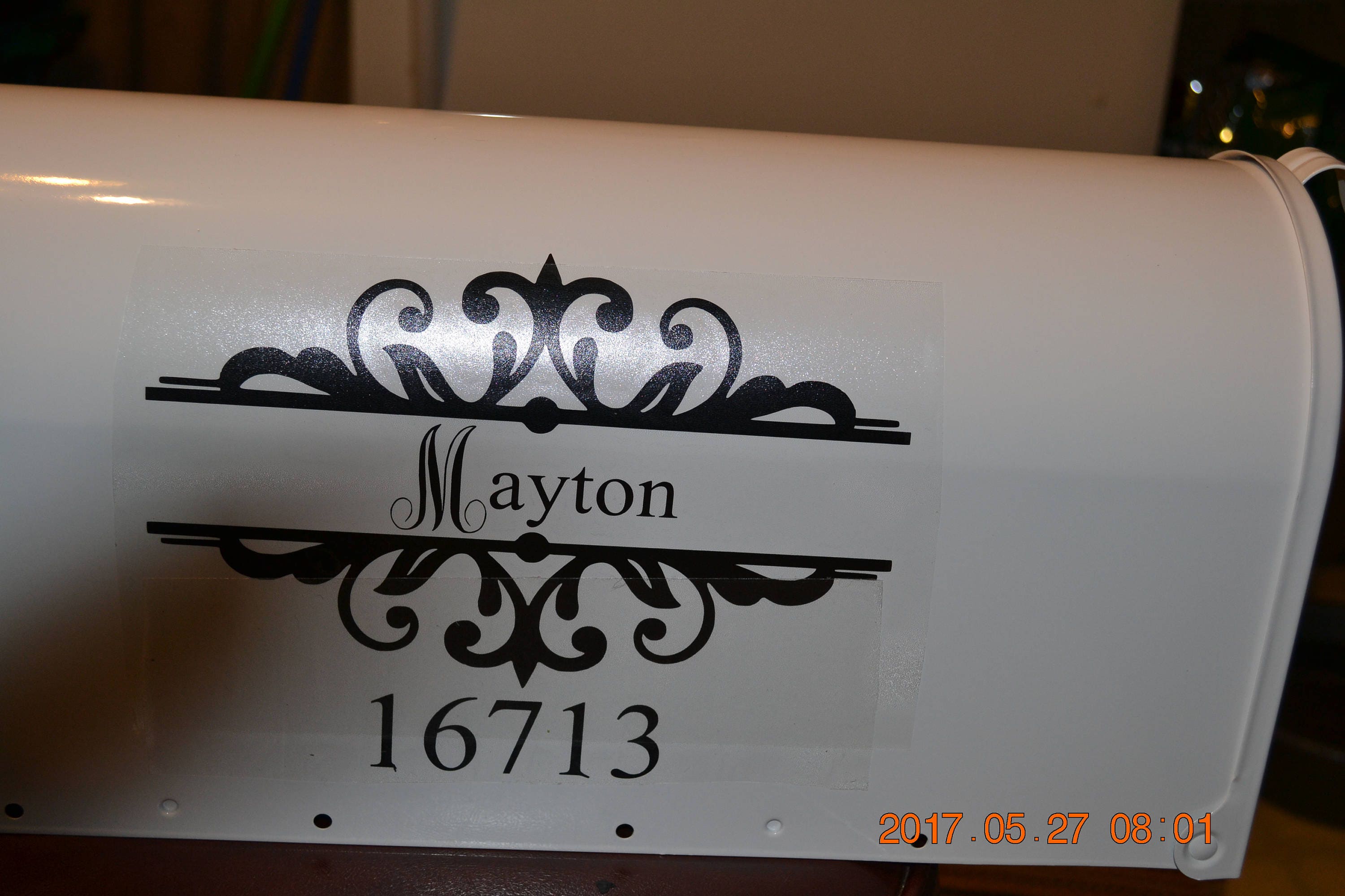 Mailbox Address Vinyl Decal Stickers Mail Box Vinyl Numbers Mailbox ...