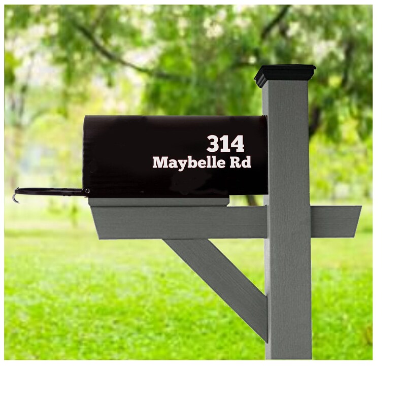 Mailbox Decals, Monogram Sticker, Monogrammed Gifts, Monogram Decals ...