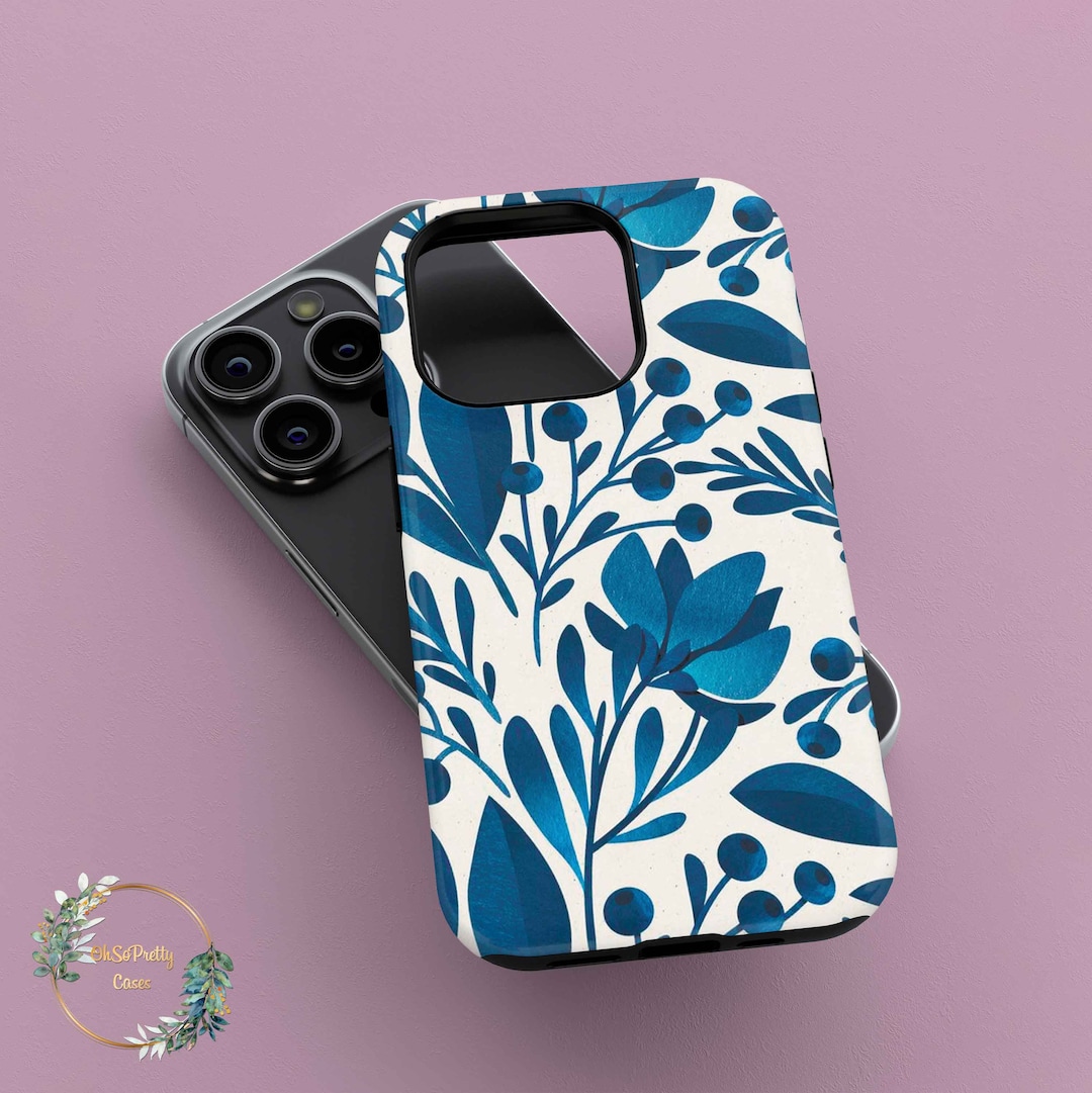 Blue Floral for Samsung Galaxy S10 Case Samsung Note 10 S10 Case S9 ...