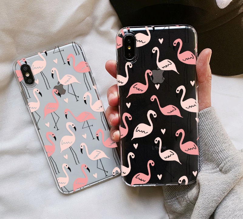 Pink flamingo cute gift bird flamingo phone case cover fits | Etsy