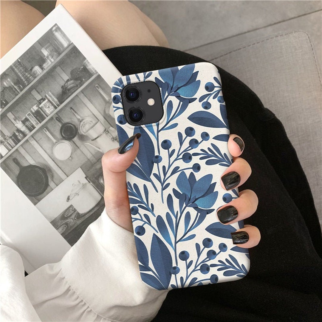 Blue Floral for Samsung Galaxy S10 Case Samsung Note 10 S10 Case S9 ...