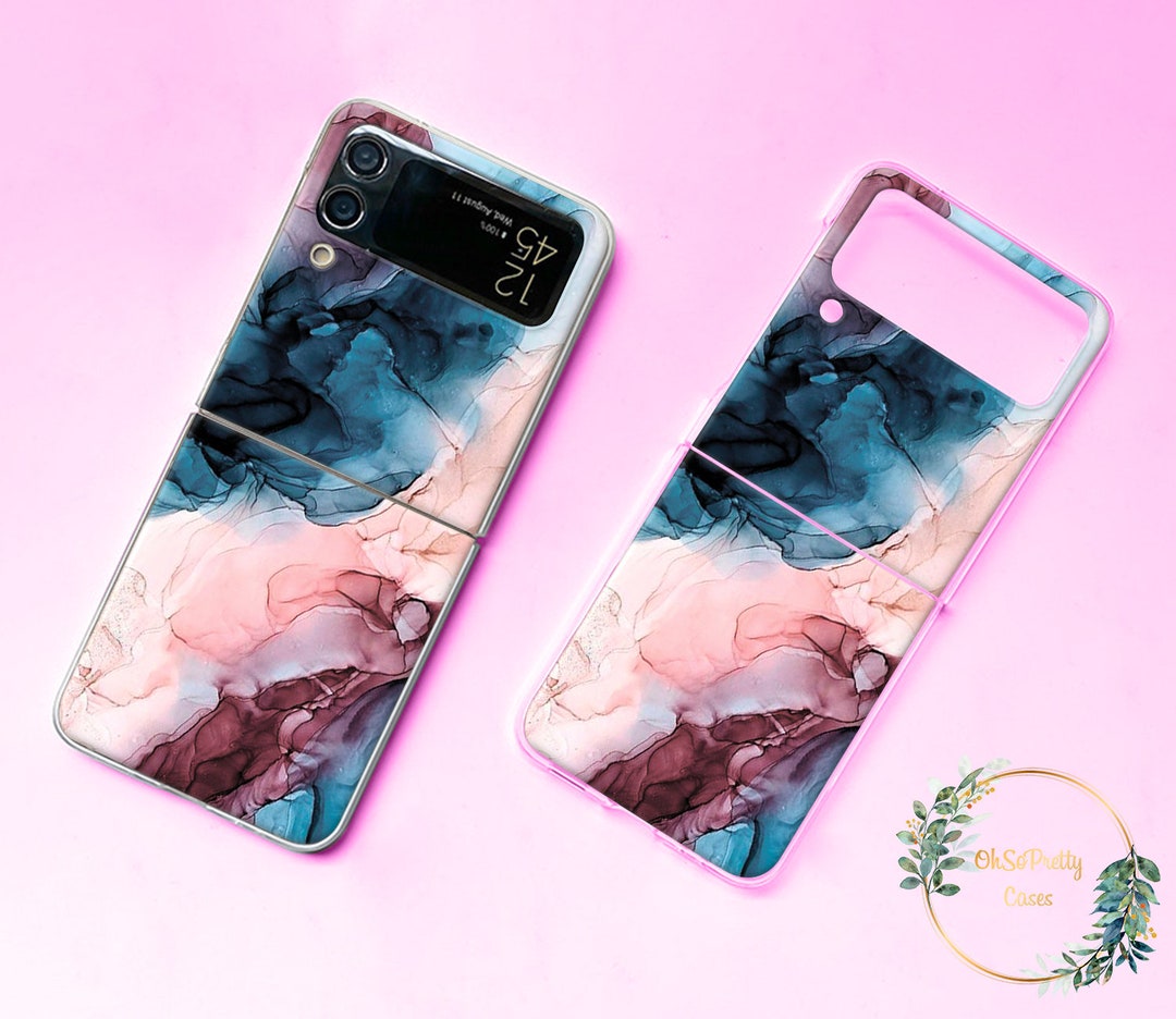 Pink Marble Case for Samsung Galaxy Z Flip 7 6 3 4 5 5g Phone Case Moto ...