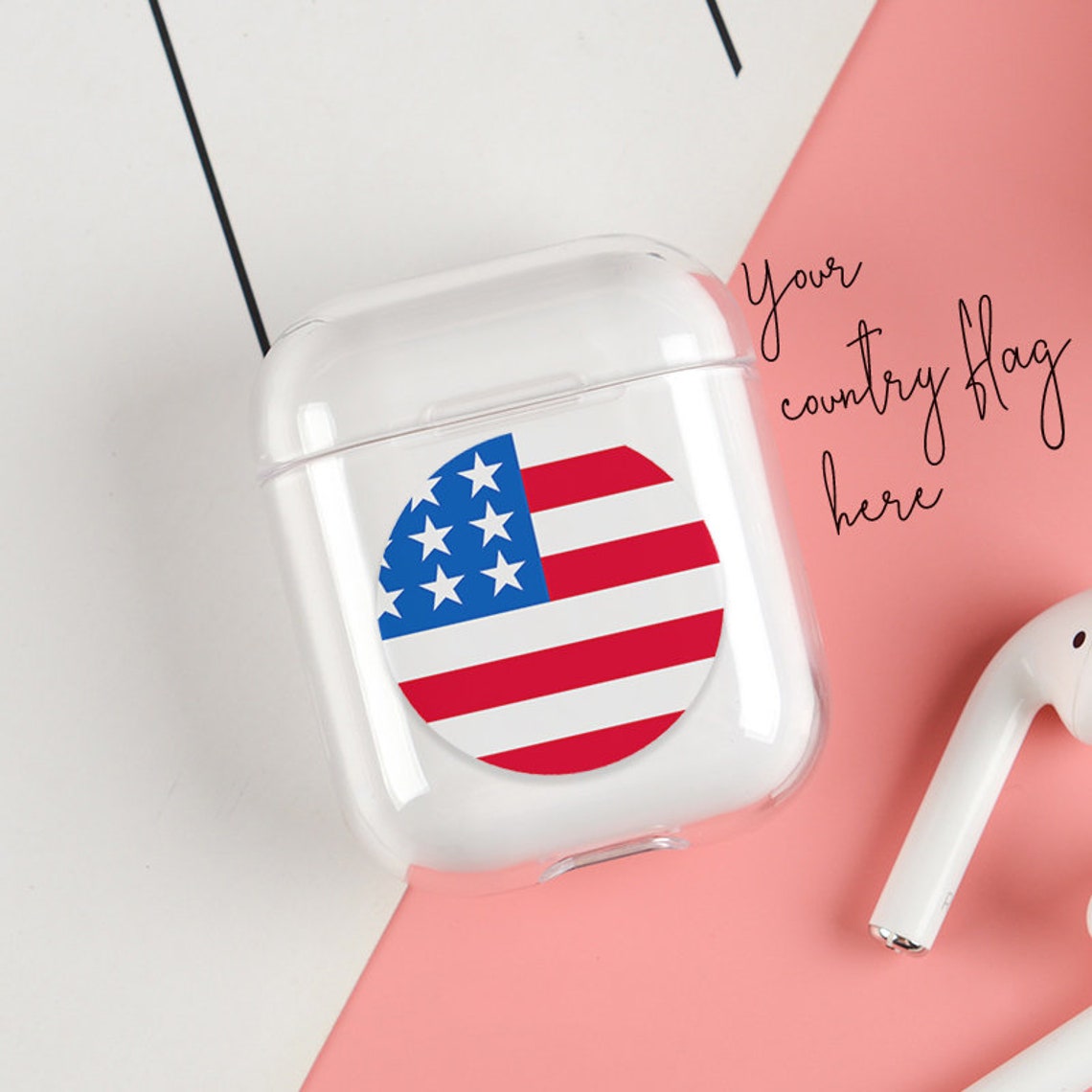 Your Country Flag Airpod Case With Keychain Airpods Pro Case | Etsy