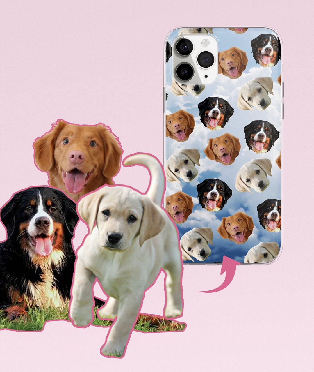 Custom Pet Phone Case Using Pet Photo + Name Custom Dog Phone Case ...