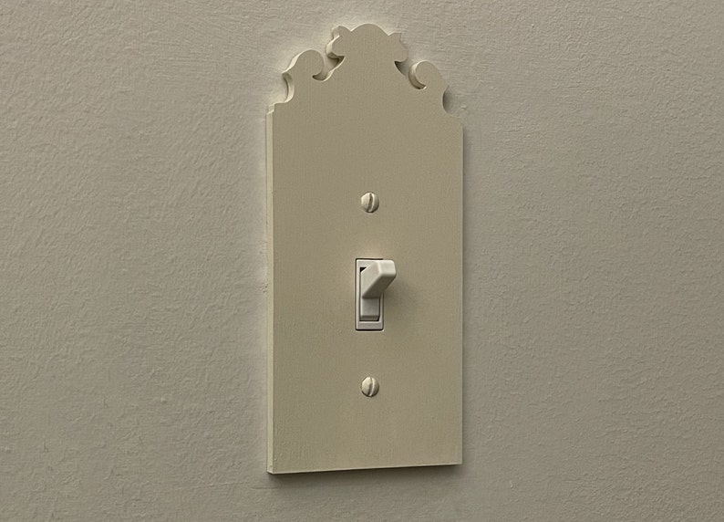 Queen Anne - Primitive Colonial Light Switch Cover - Ready to Paint ...