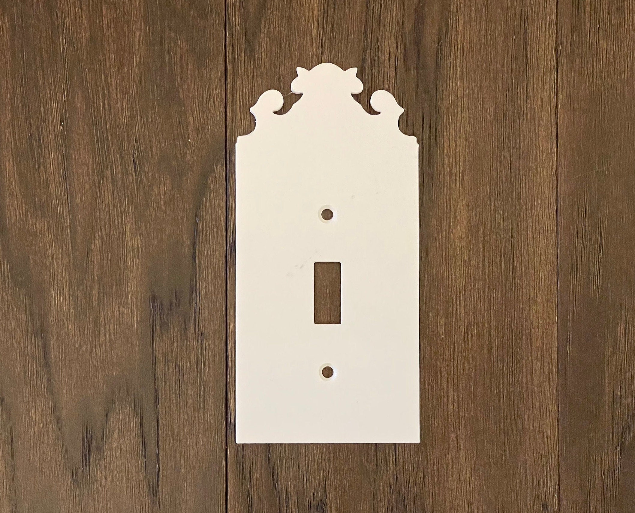 Queen Anne - Primitive Colonial Light Switch Cover - Ready to Paint ...