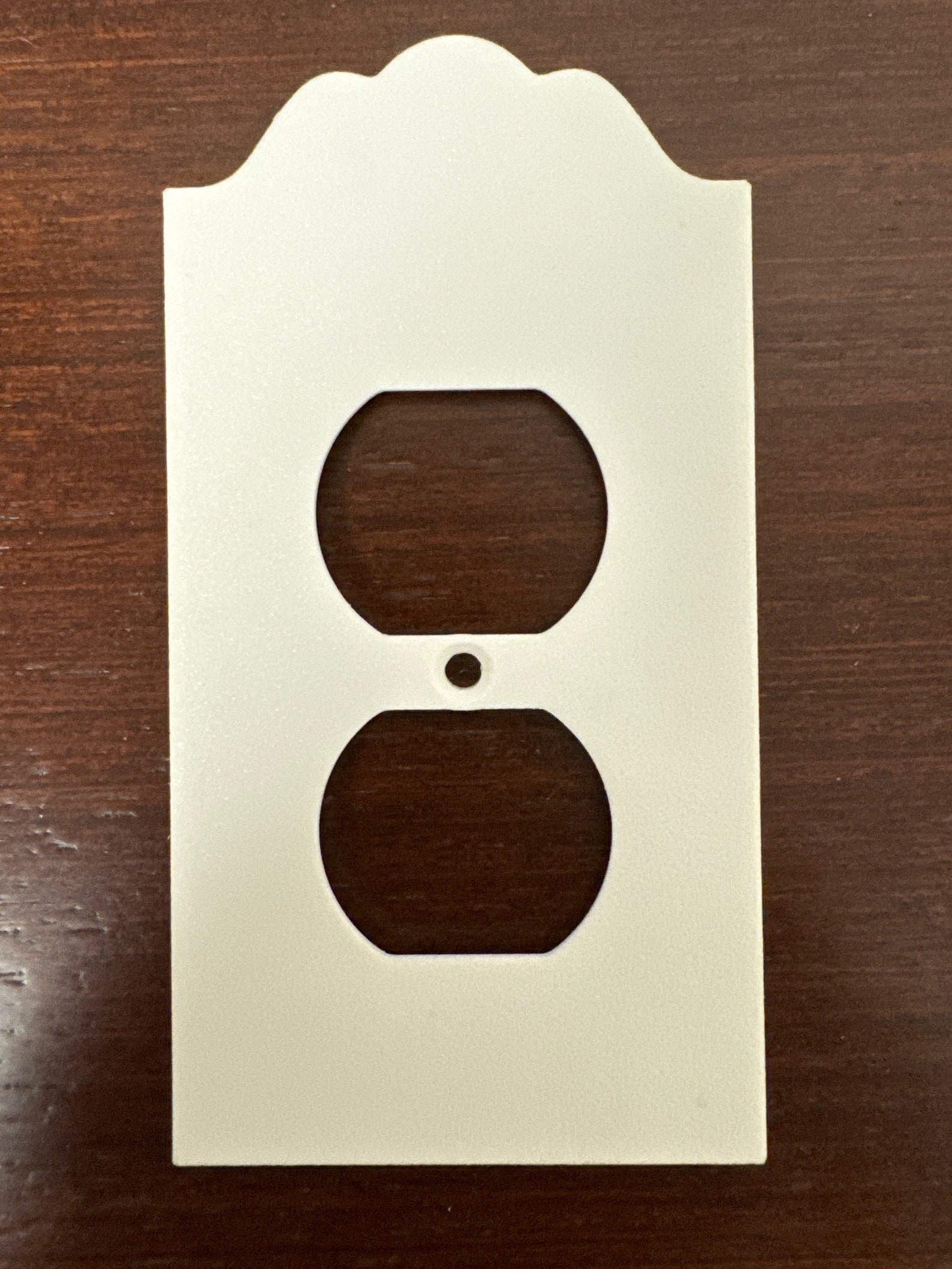 Scroll Top - Primitive Colonial Outlet Cover - Ready to Paint ...