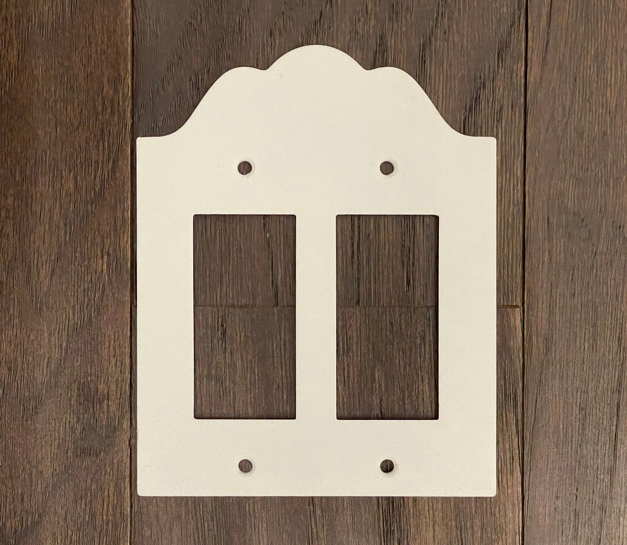 Scroll Top - Primitive Colonial Light Switch Cover - Ready to Paint ...