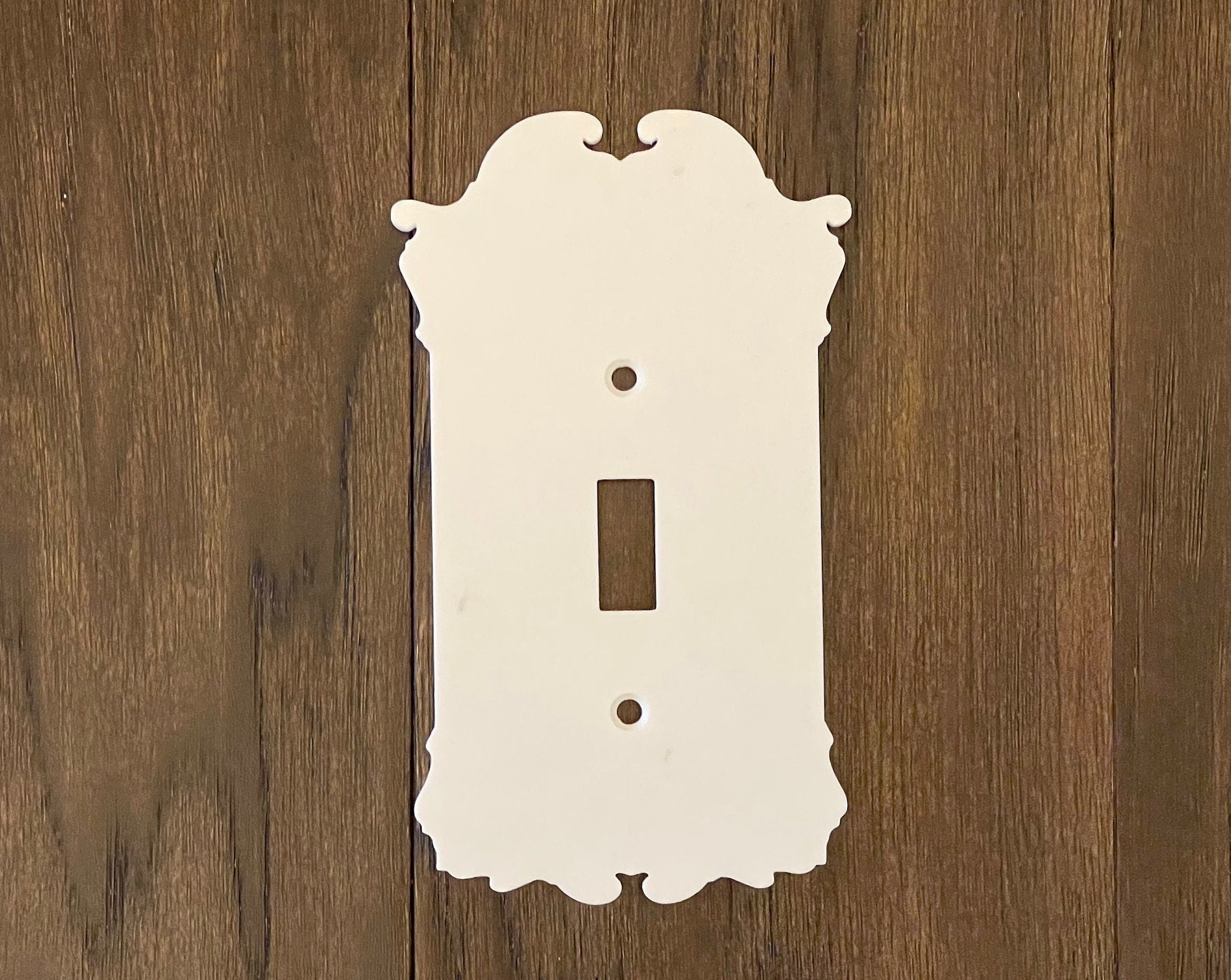 Whale Tail - Primitive Colonial Light Switch Cover - Ready to Paint ...