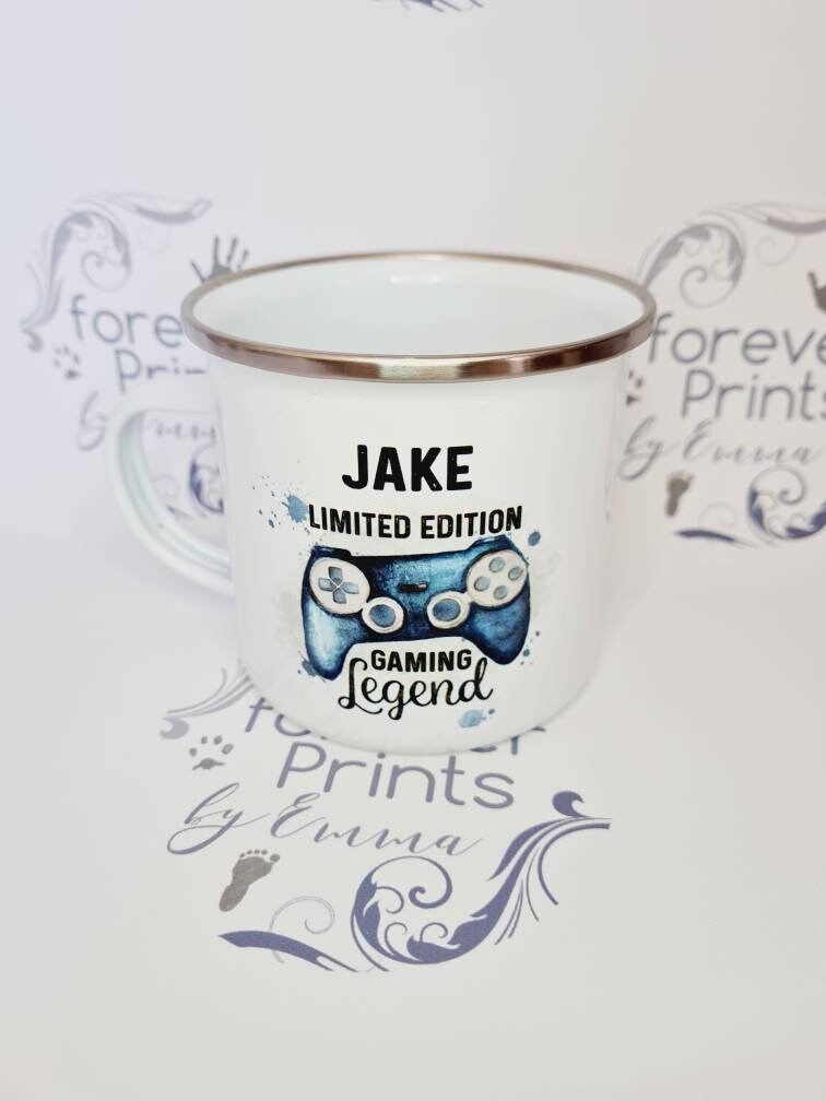 Gamer Mug Enamel Gamer Cup Gamer Gift | Etsy