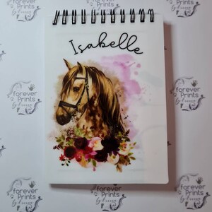 Personalised Horse A6 Spiral Notebook, Equine Gift - Etsy