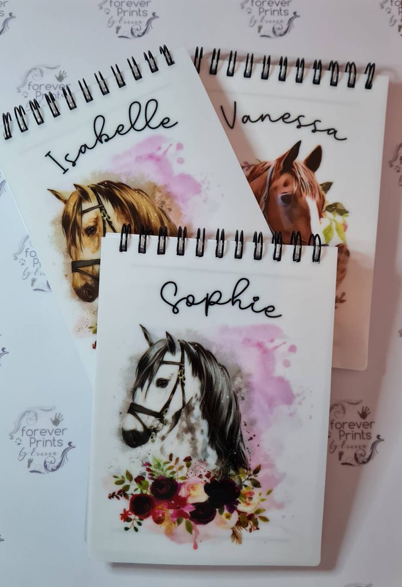 Personalised Horse A6 Spiral Notebook, Equine Gift - Etsy