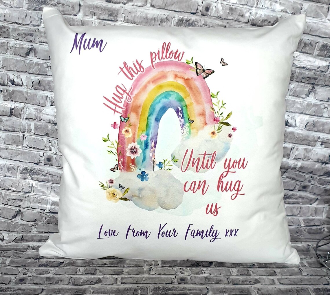 Hug Gift Hug Pillow . Rainbow Cushion. - Etsy UK