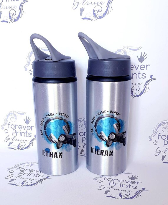 Metal Gamer Water Bottle Playstation Xbox Switch - Etsy UK