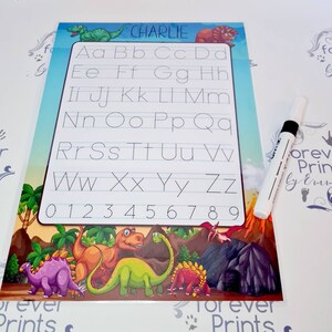 Personalised Alphabet Chart Wipeable, A4 Laminated Educational Chart - Etsy