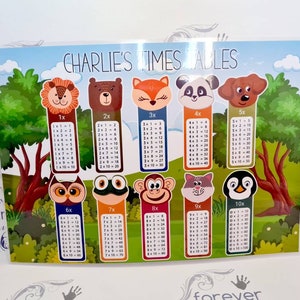 Personalised Times Tables Chart, A4 Laminated Educational Chart - Etsy UK