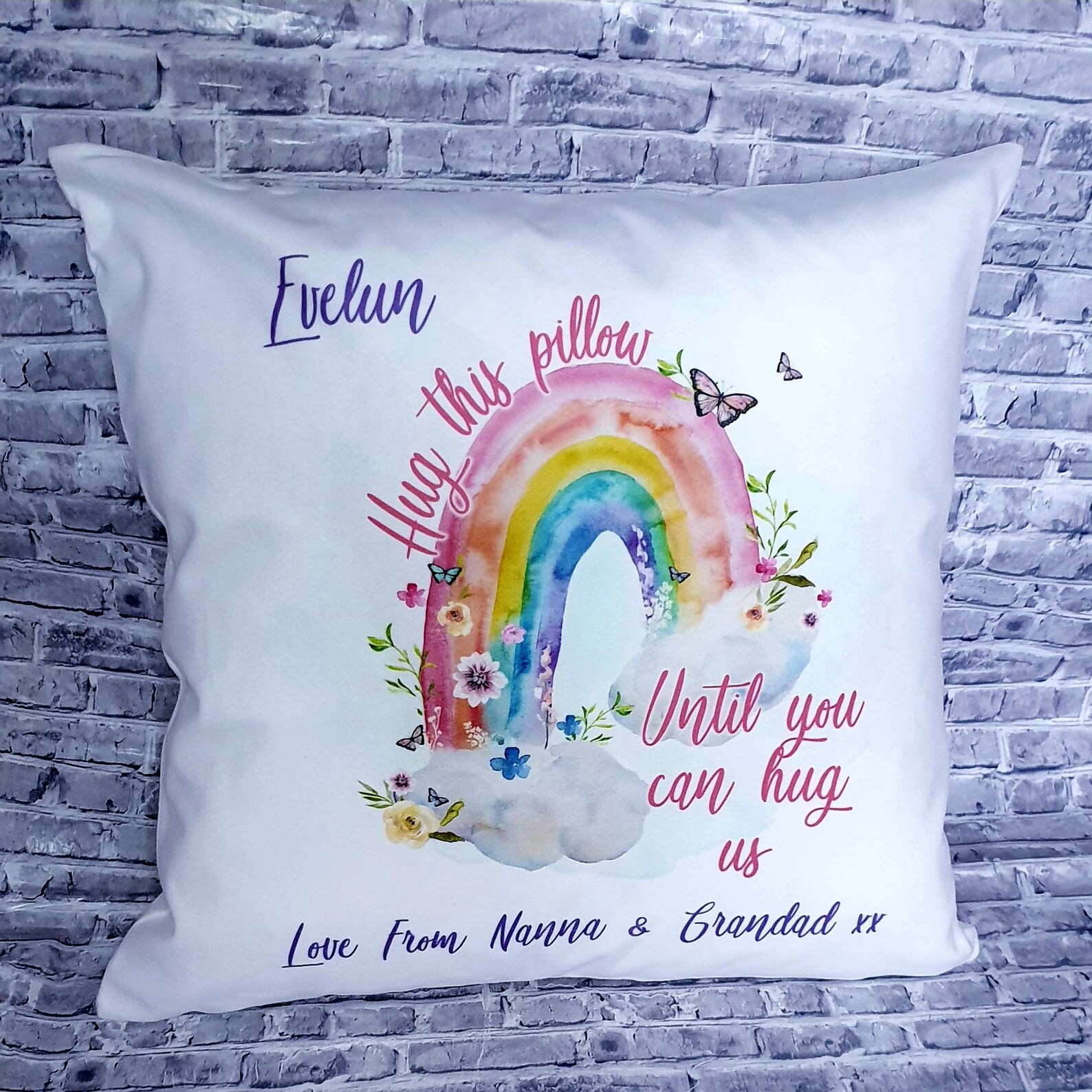 Hug Gift Hug Pillow . Rainbow Cushion. - Etsy UK