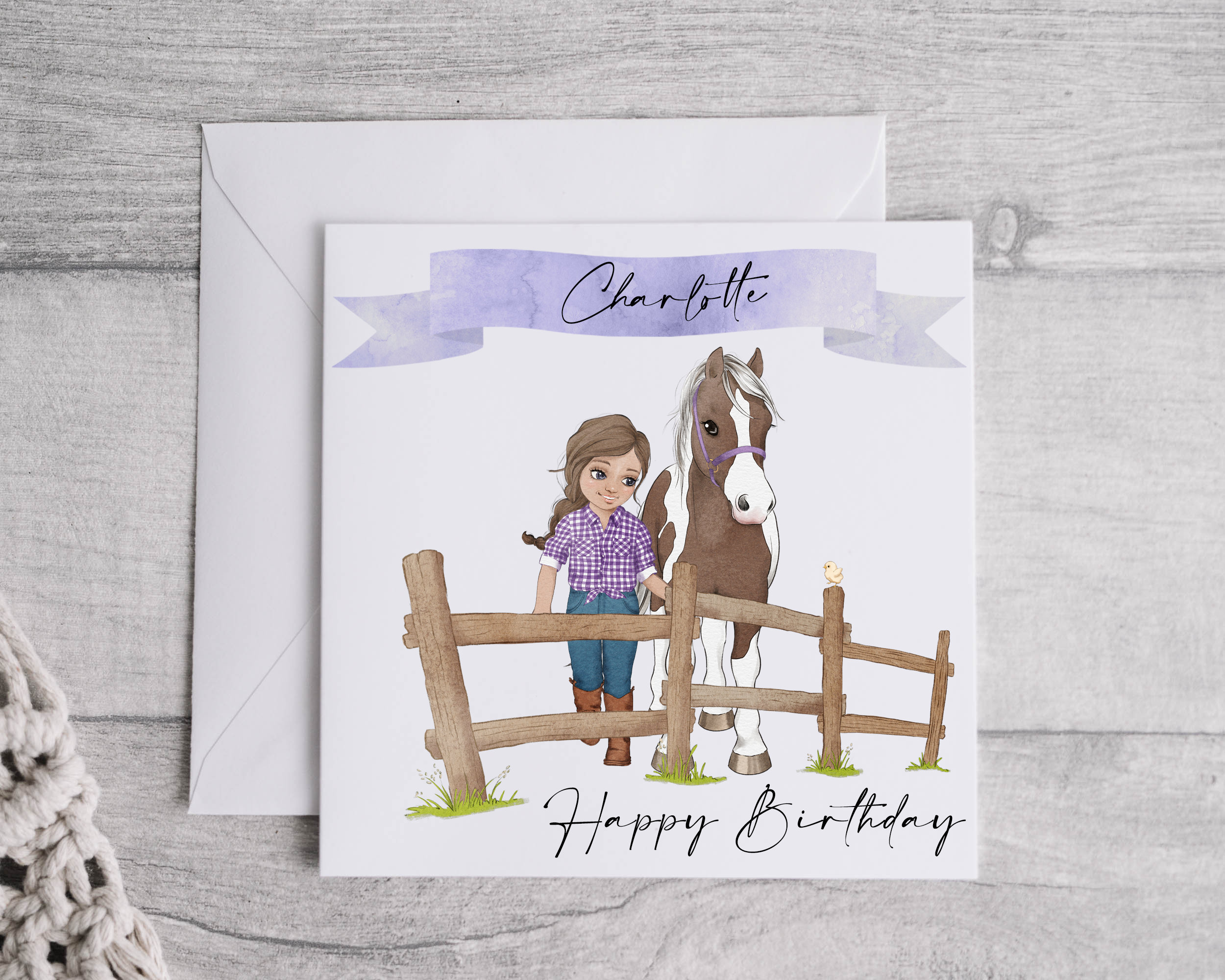 Horse Birthday Card Pony Birthday Card Personalised Birthday - Etsy UK