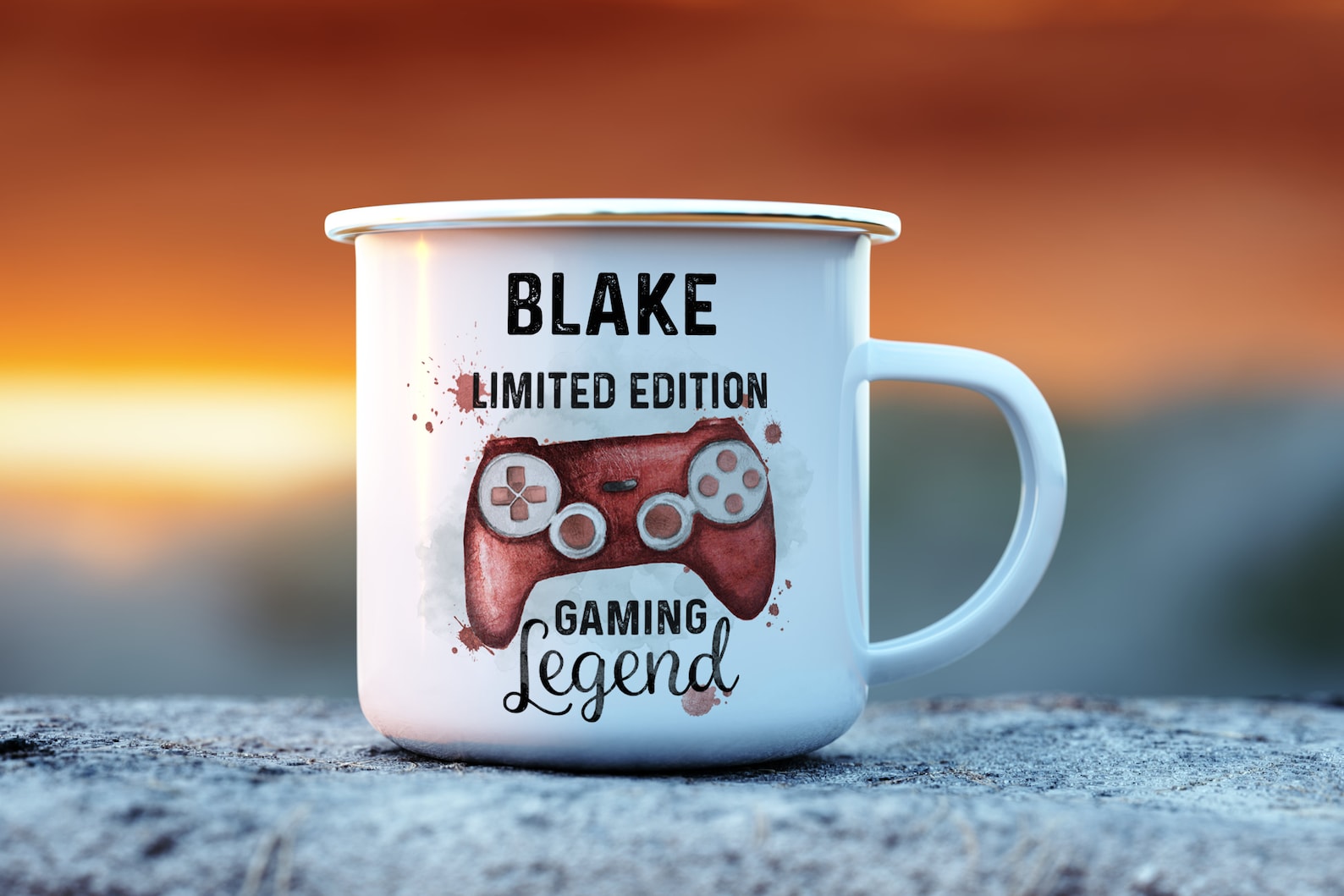 Gamer Mug Enamel Gamer Cup Gamer Gift | Etsy