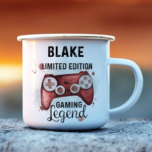 Gamer Mug Enamel Gamer Cup Gamer Gift - Etsy