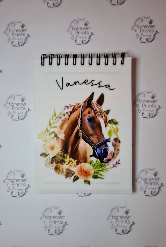 Personalised Horse A6 Spiral Notebook, Equine Gift - Etsy