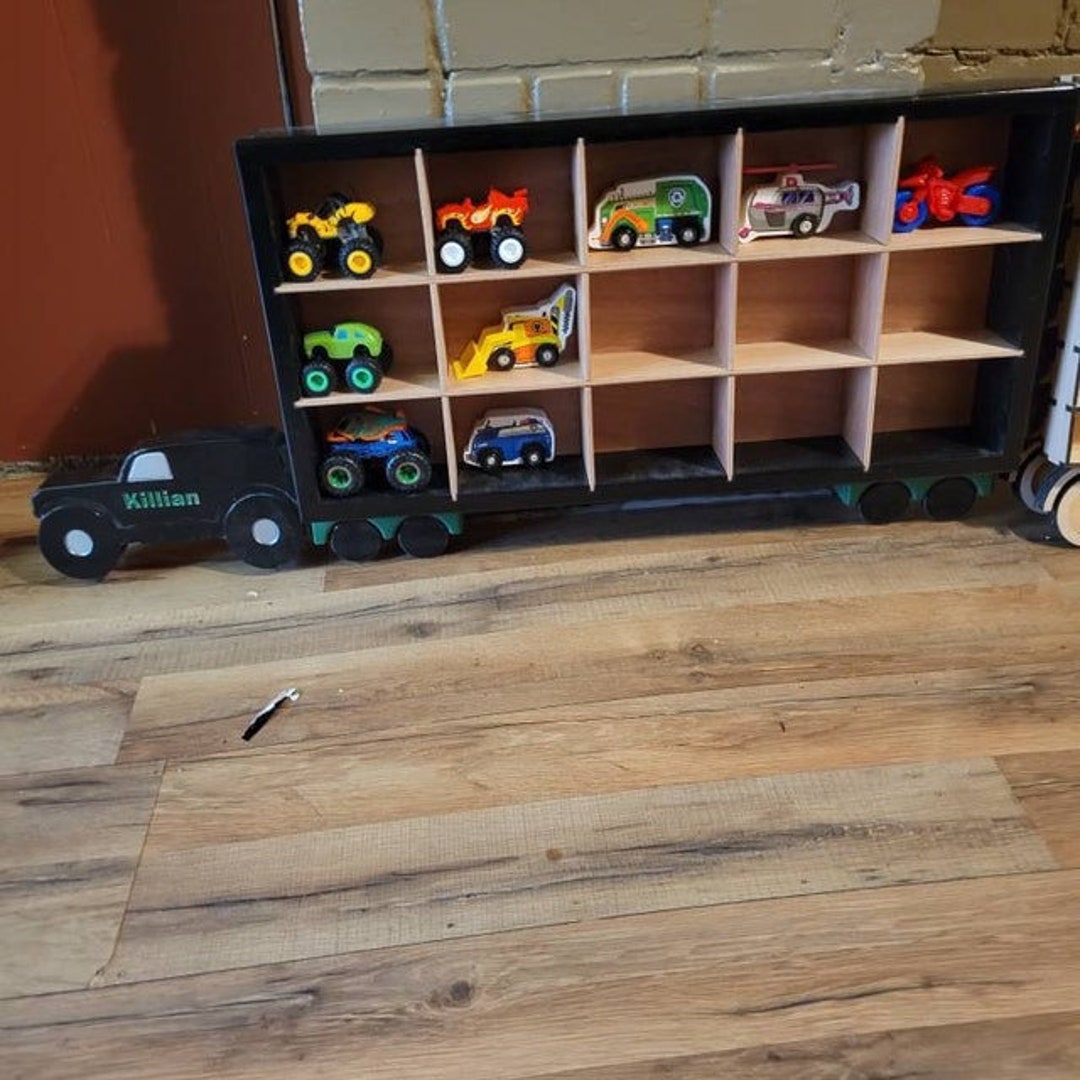 Toy Monster Truck Storage Etsy UK
