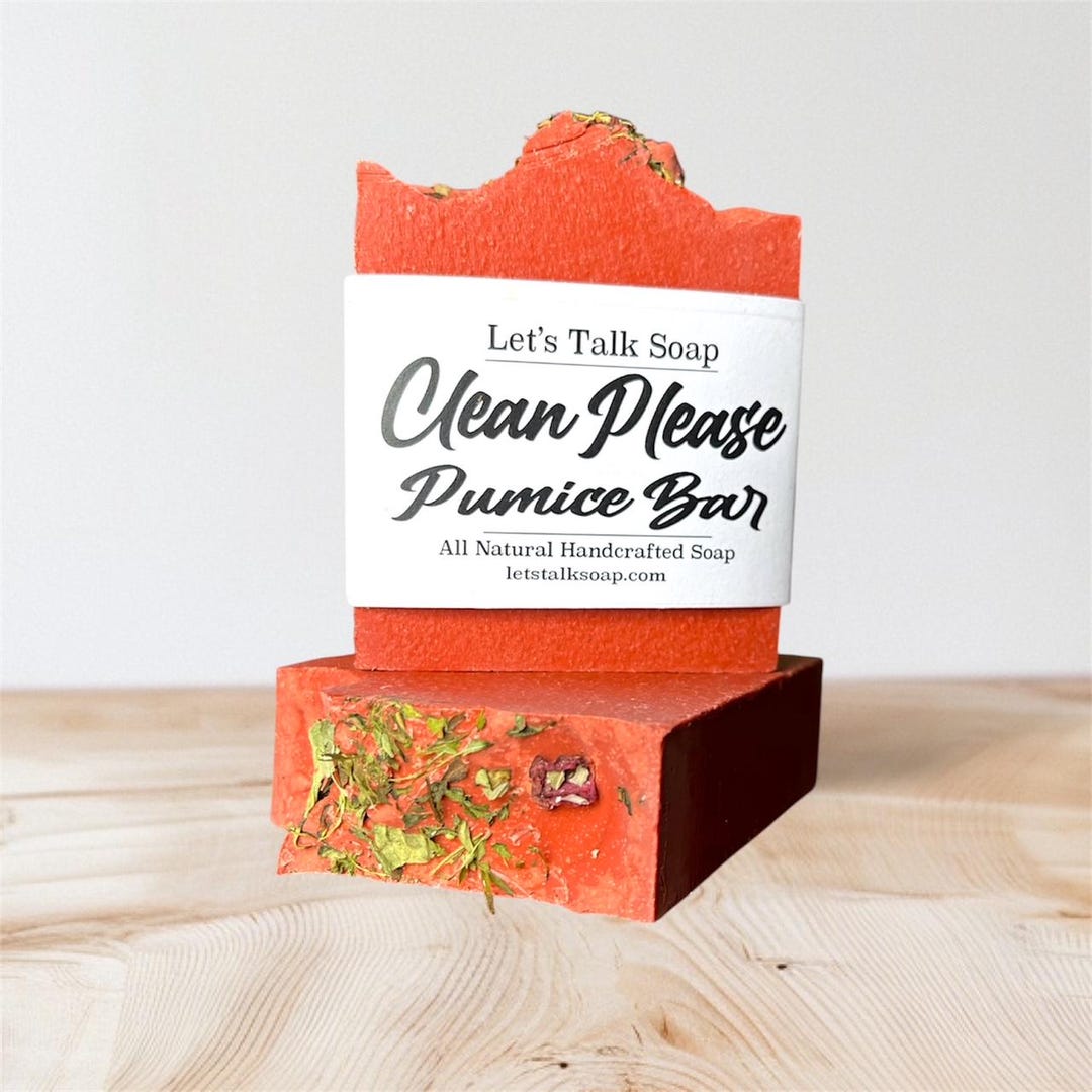 Exfoliating Pumice Soap Bar Made With Beef Tallow. Scented With Organic ...