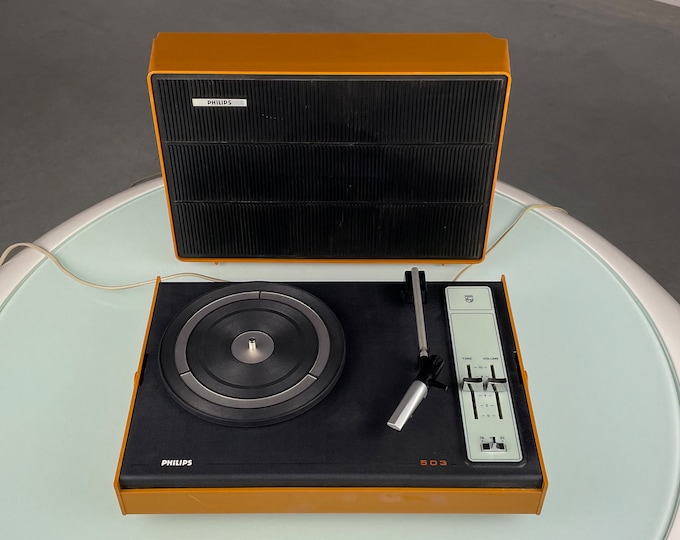 Vintage Philips 503 Record Player - 1970s Turntable - Dutch Design ...
