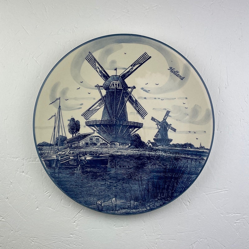 Vintage Delft Plate - Etsy