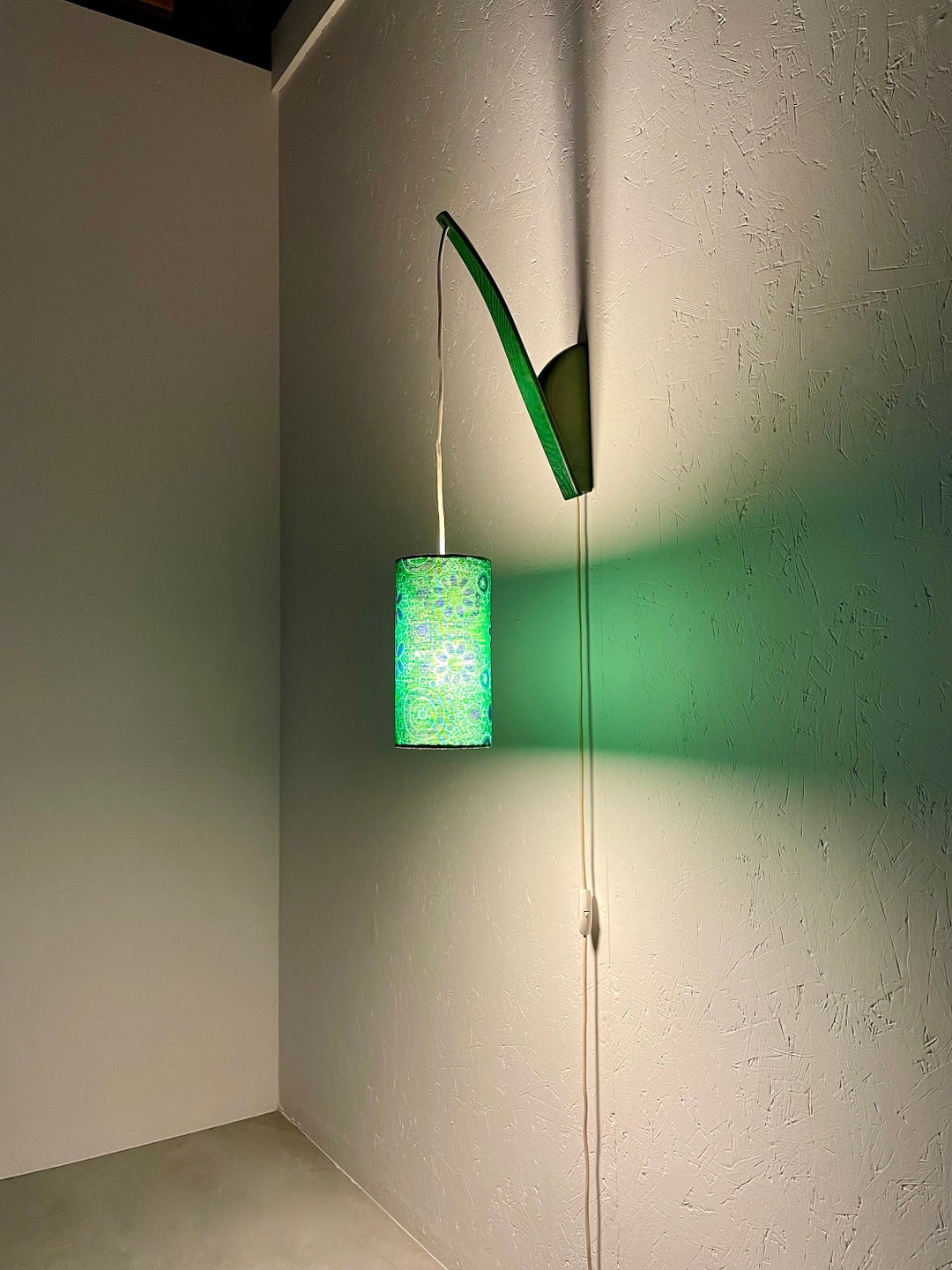 Scandinavian Fishing Rod Light - Vintage 1960s Design Wall Lamp - Retro ...