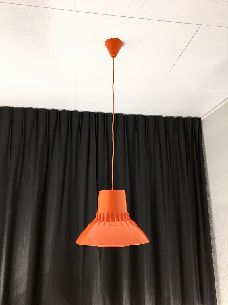 Orange Nordisk Solar Compagni Lamp - Sven Middelboe - Vintage Space Age ...