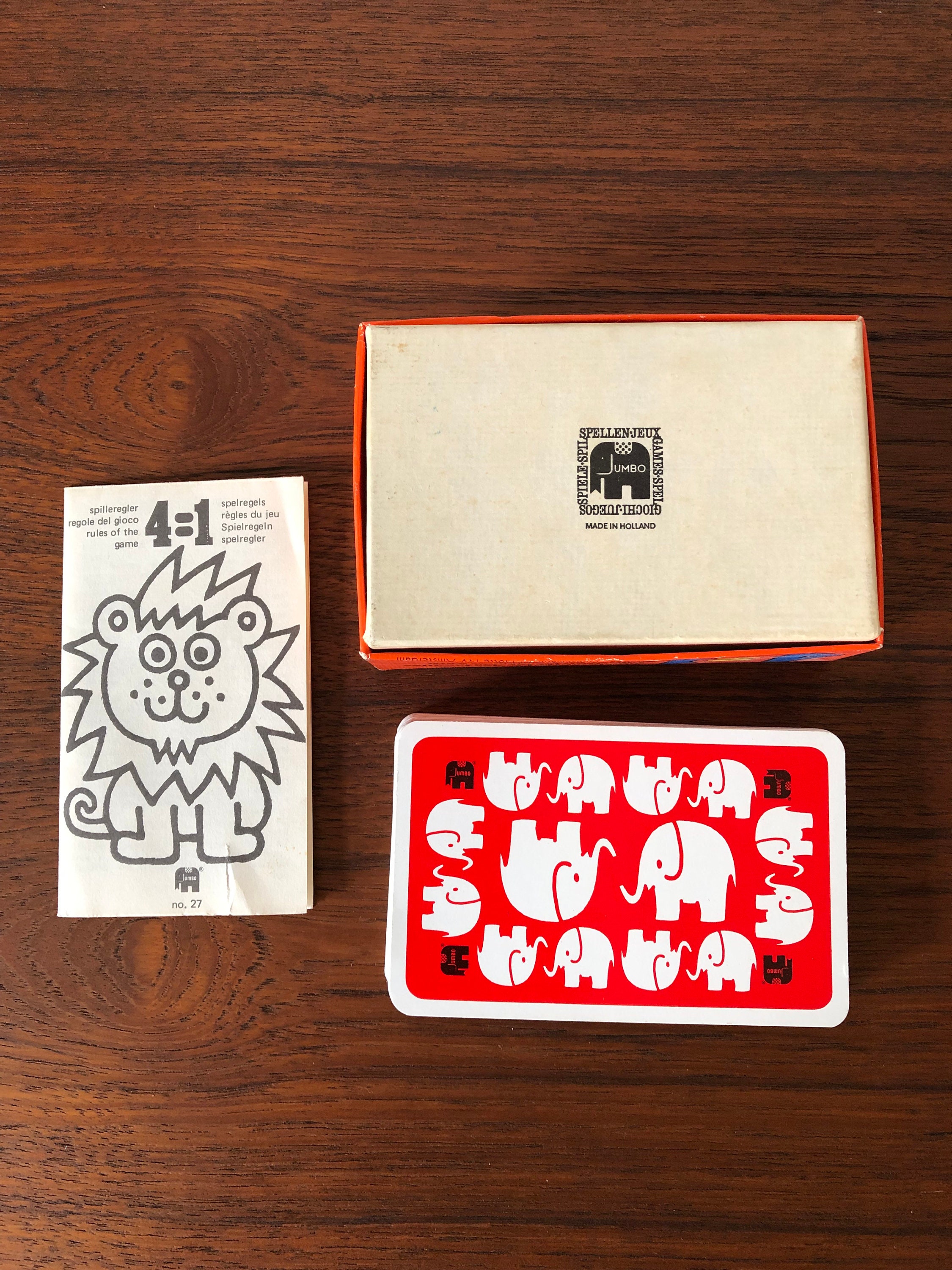 Vintage Card Game Quartet For Toddlers From Jumbo | Etsy