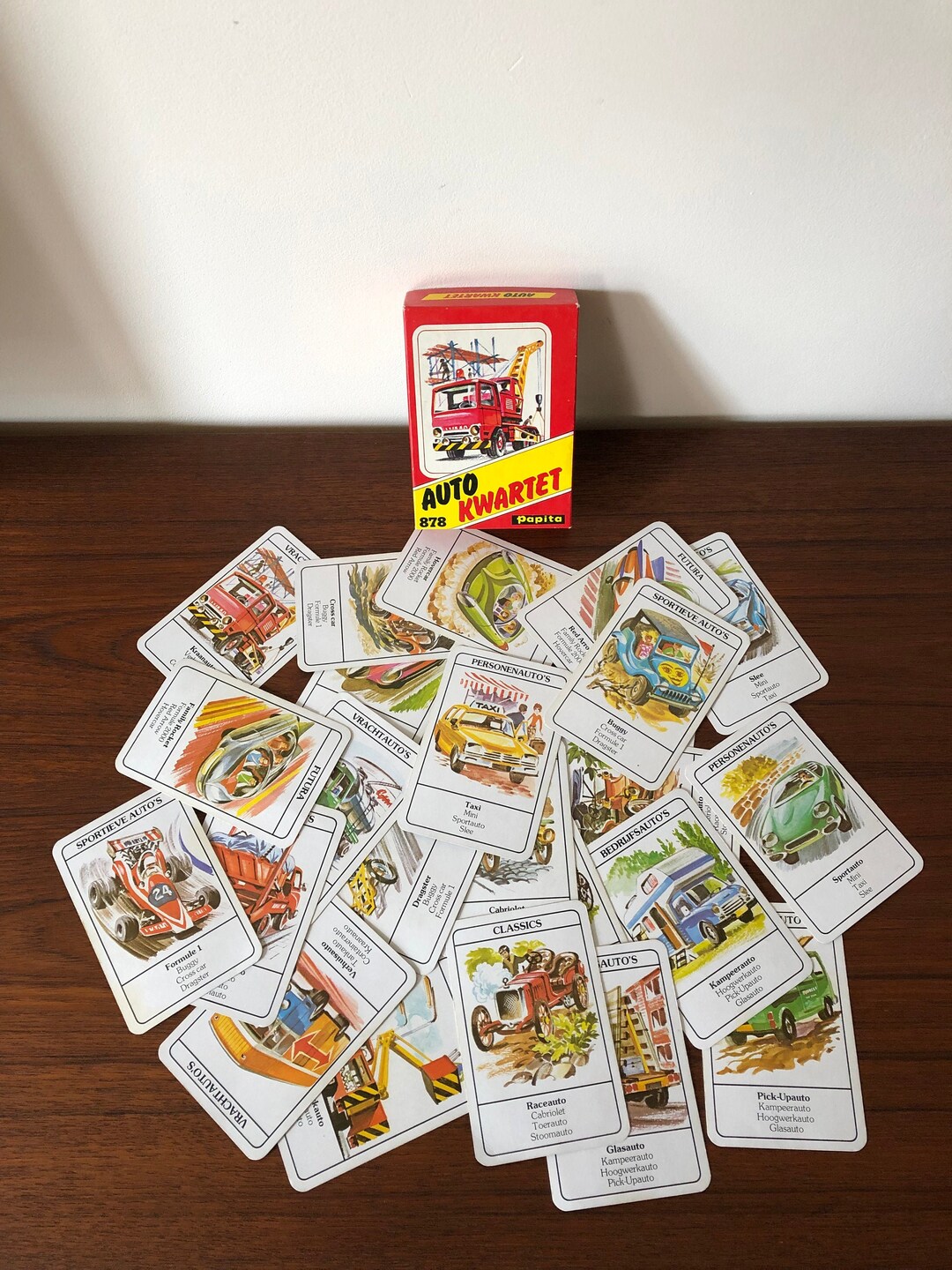 Vintage Card Game Quartet ~ Car Edition ~ From Papita - Etsy