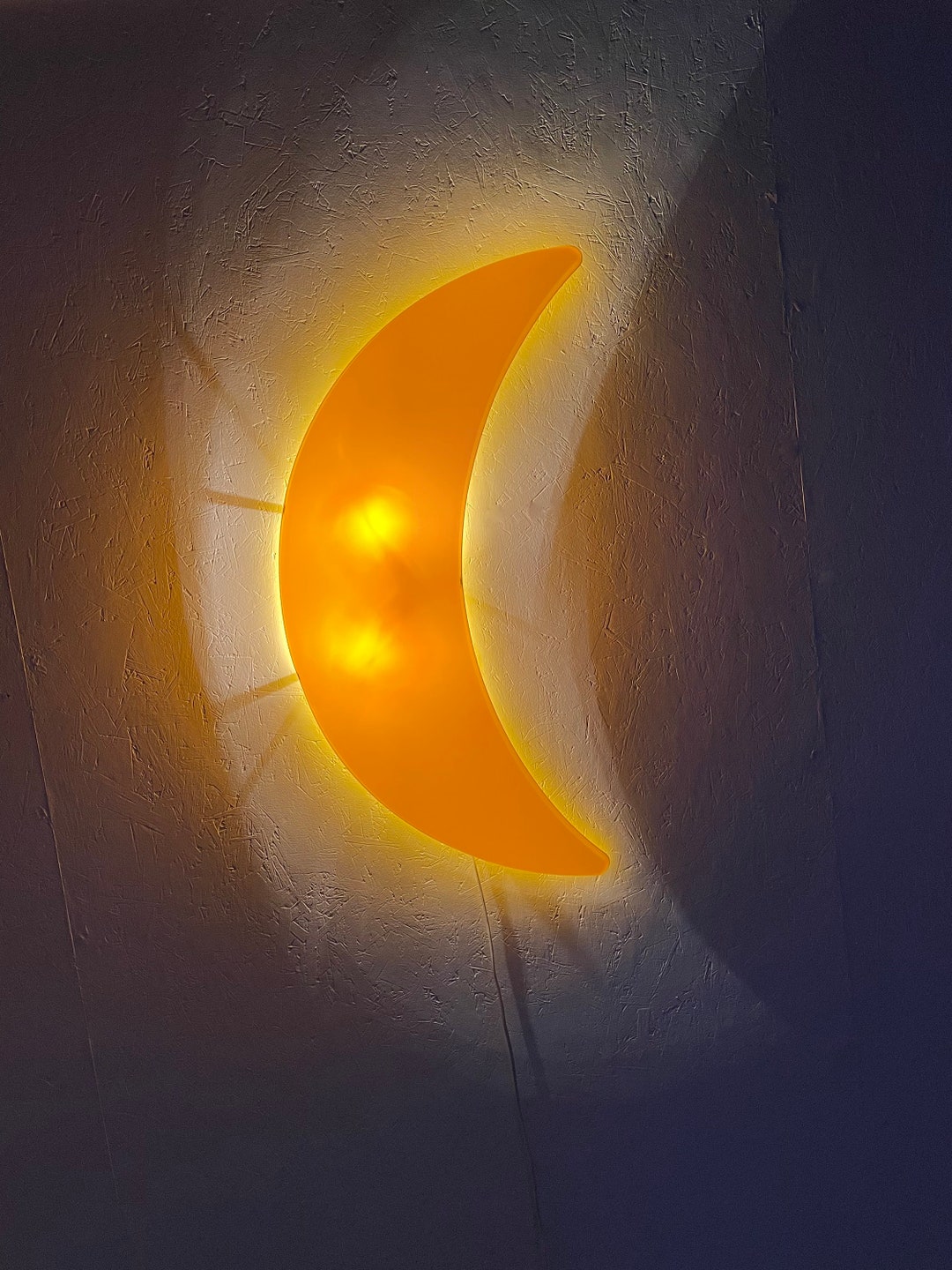 Vintage Moon Wall Lamp - IKEA XXL Smila Mane Wall Light - Modern Yellow ...