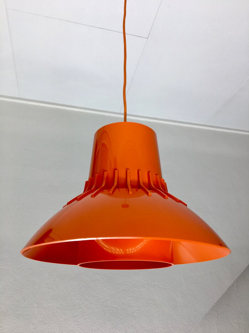 Orange Nordisk Solar Compagni Lamp - Sven Middelboe - Vintage Space Age ...