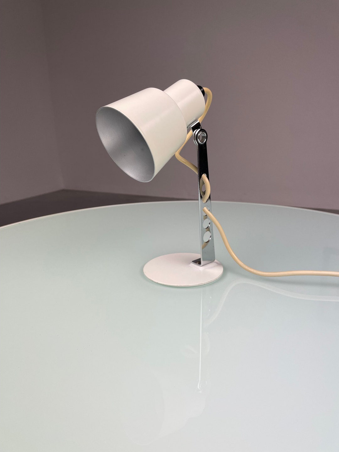 Small Vintage Design Desk Lamp Modern Metal 70s Space Age Light ...