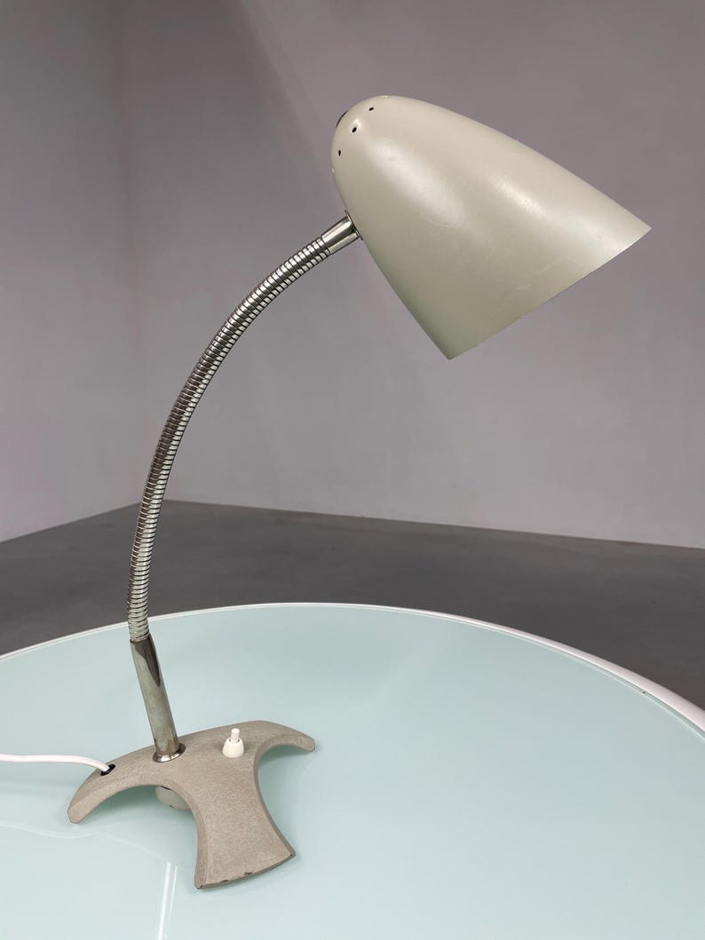 Vintage Desk Light - 60s Design Lighting - Retro Xl Table Lamp - Rare ...