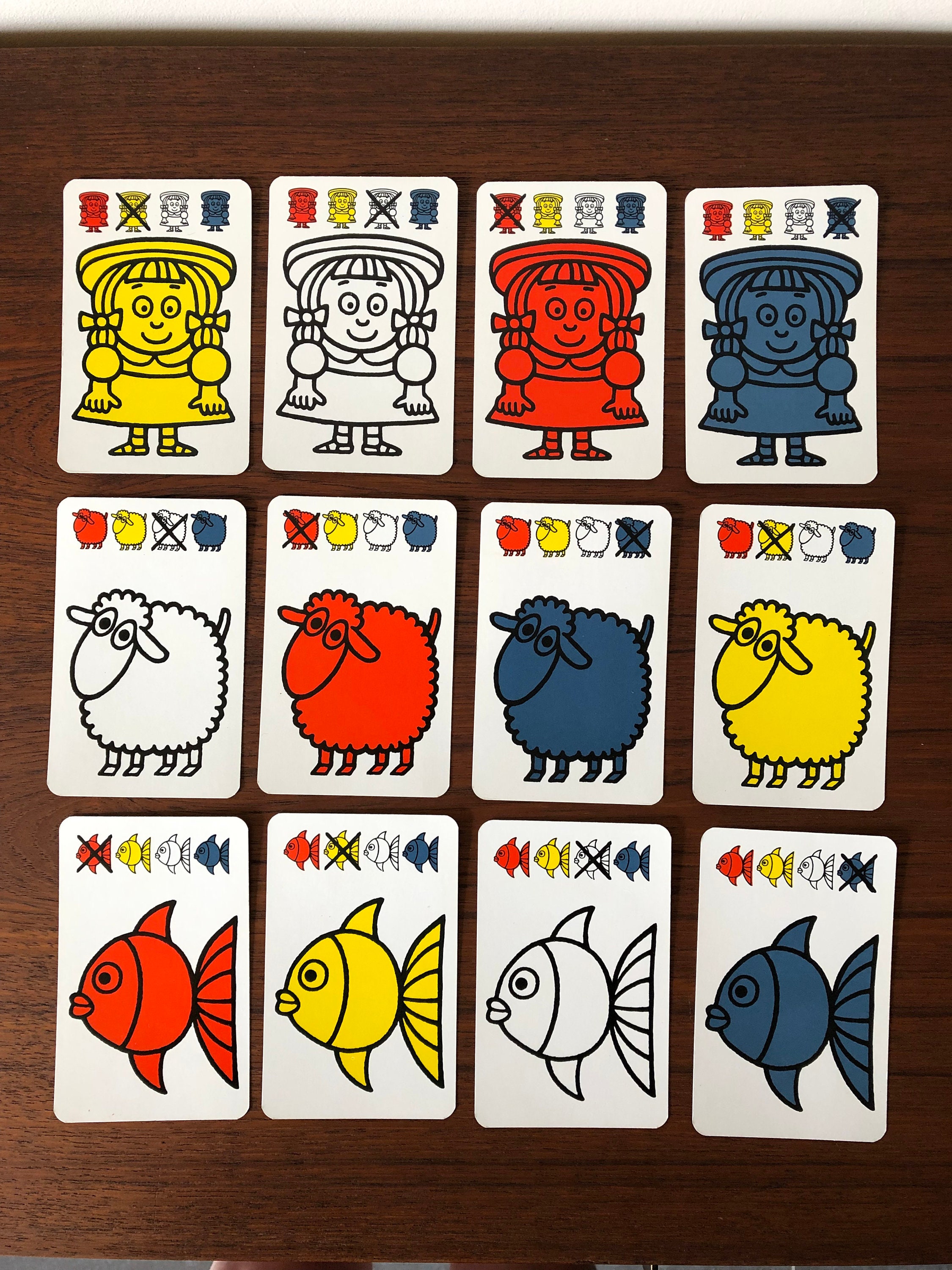 Vintage Card Game Quartet for Toddlers From Jumbo - Etsy