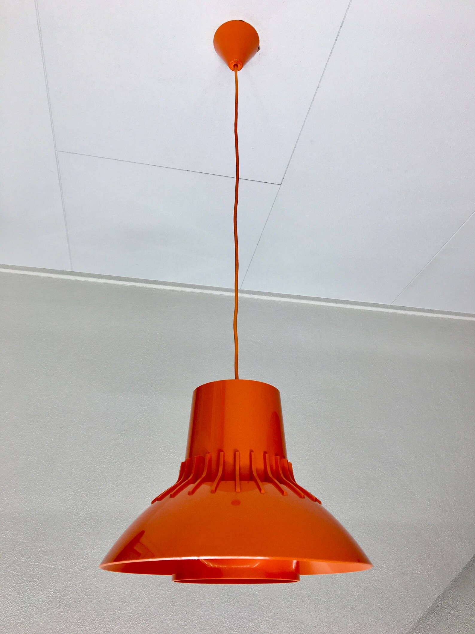 Orange Nordisk Solar Compagni Lamp - Sven Middelboe - Vintage Space Age ...