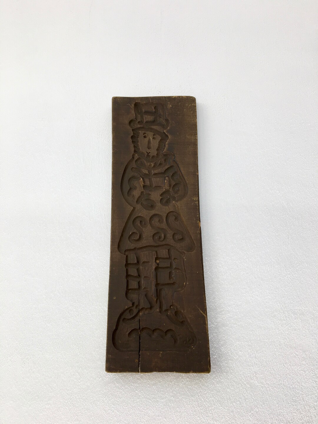 Vintage XL Gingerbread Plate - Dutch Wooden Cookie Mold - Hand Carved ...