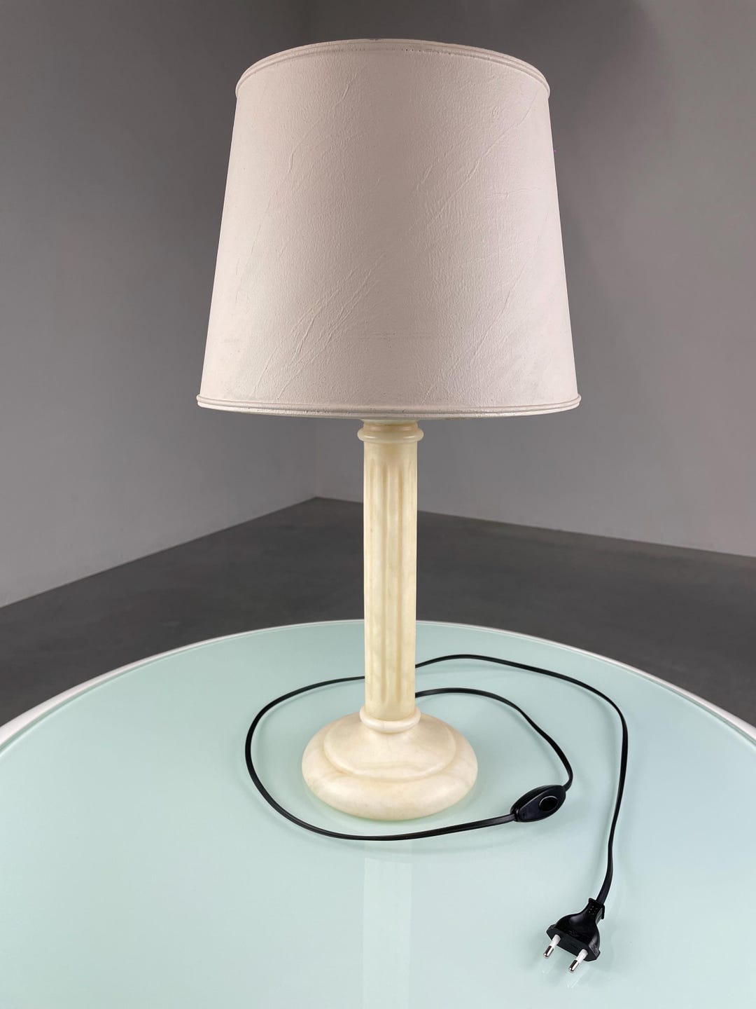 Travertine Table Lamp - Italian Lighting - Vintage Classic 60's Marble ...
