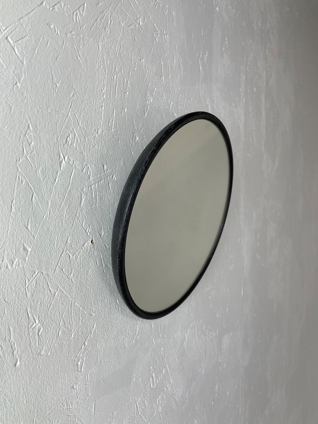 WELLA Hairdressing Mirror Round Hand Mirror - Handle Mirror - Vintage ...