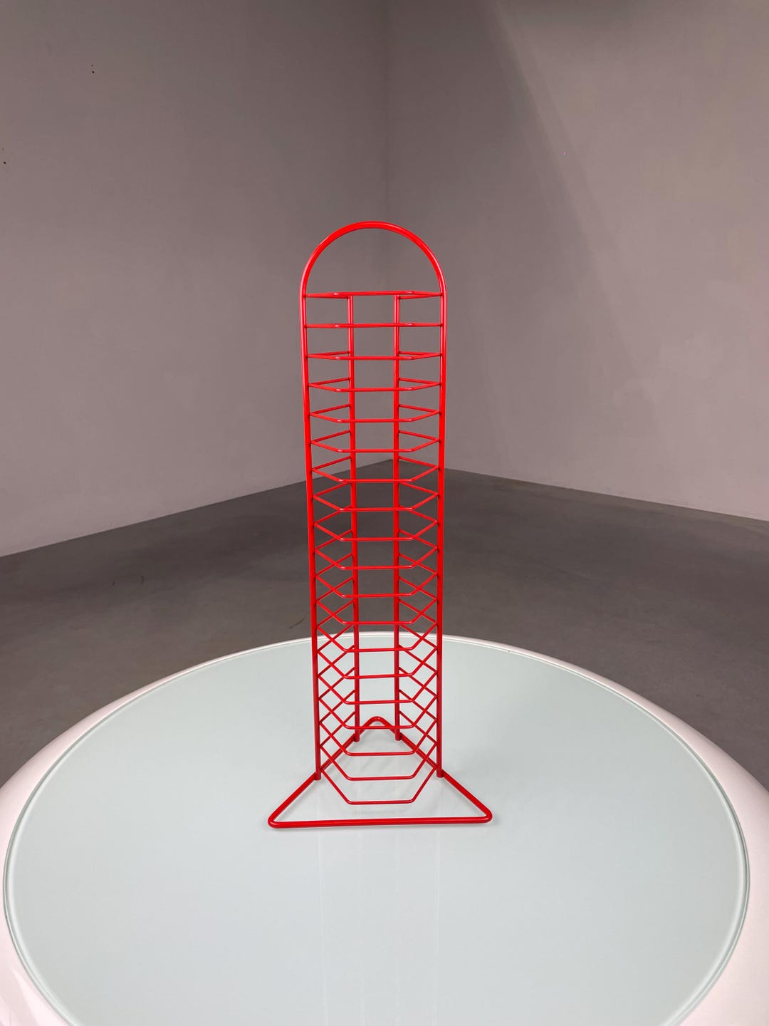 Metal Wire Compact Disc Rack - Vintage 80s 90s Red CD Storage Tower - Etsy