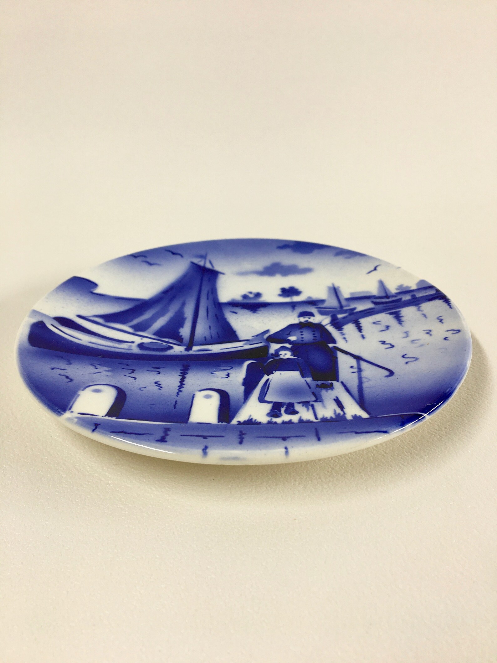 Vintage Dutch Plate Hollands 1800 Scene Delfts Blauw Wall - Etsy