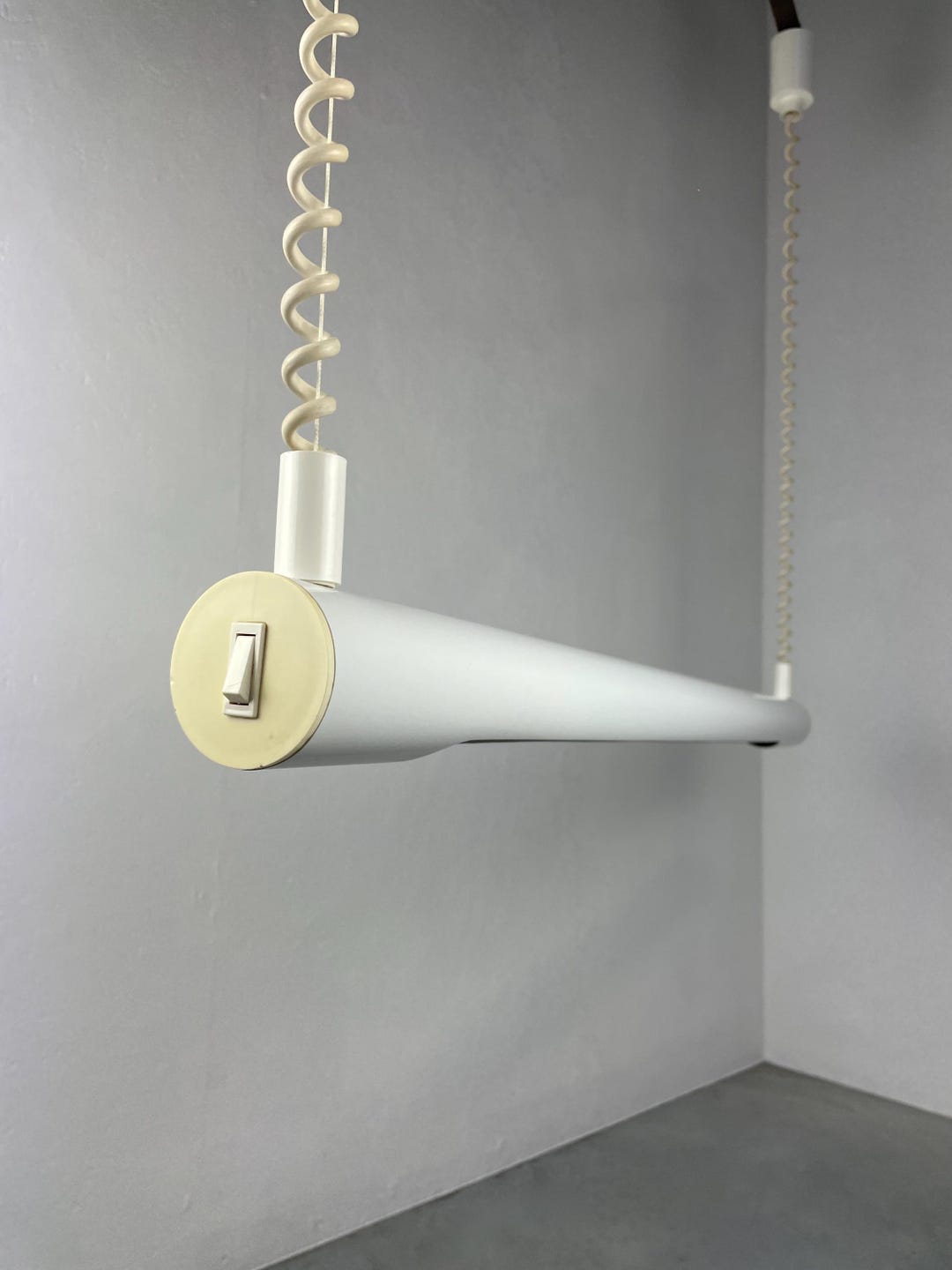 Modern Fluorescent Tube Lamp Massive Belgium Lighting Vintage White ...