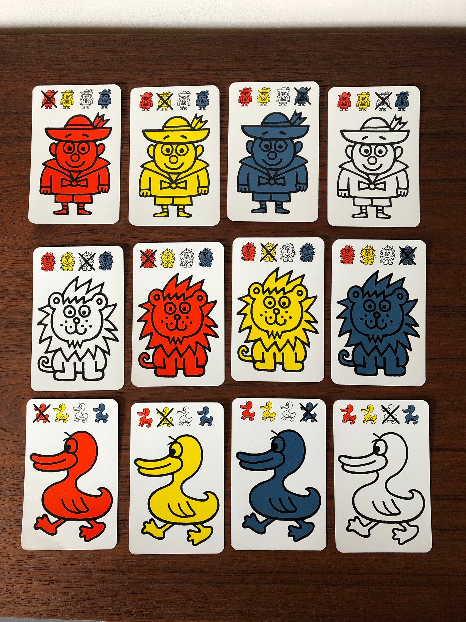 Vintage Card Game Quartet for Toddlers From Jumbo - Etsy