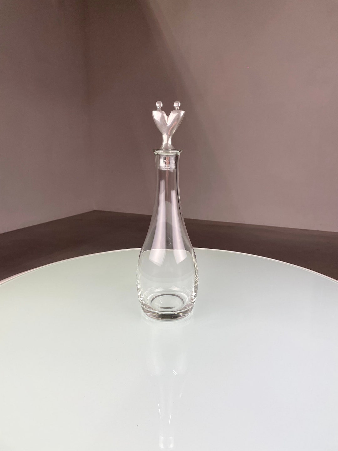 Luigi Bormioli Light & Music Glass Carafe - Vintage Italian 80s ...