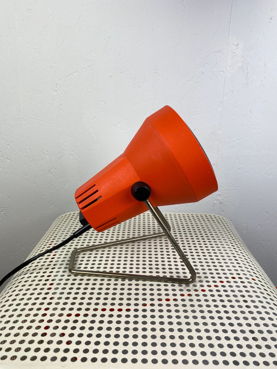 Condel Type 5001 - 70's Heat Lamp - Vintage Modern Orange Desk Light ...
