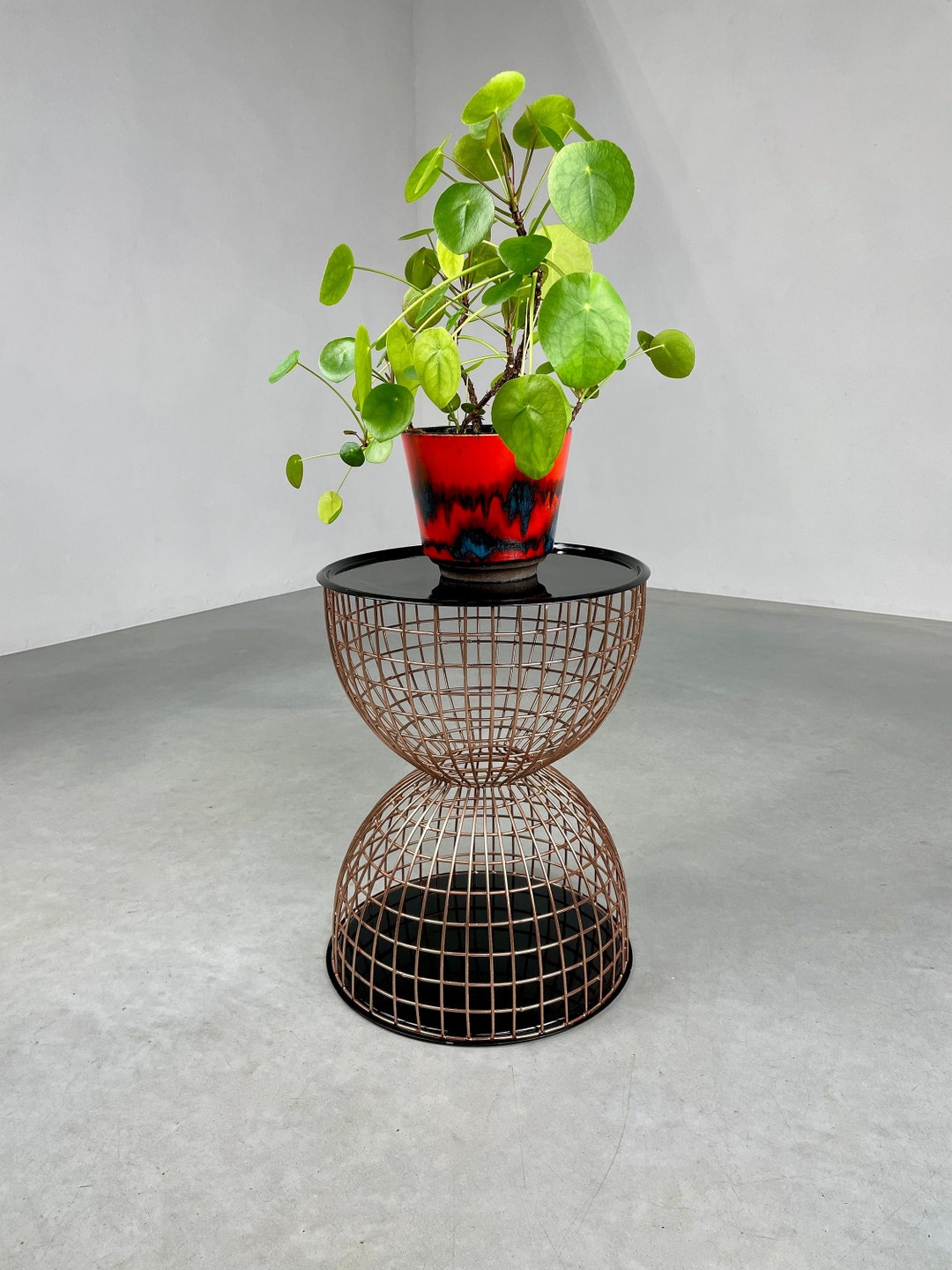Modern Design Wire Table - Diabolo Copper-colored Side Table - Etsy